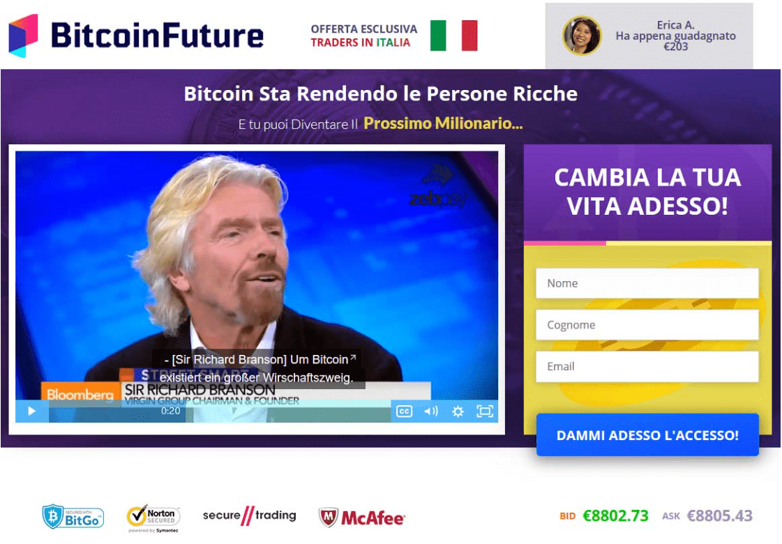 Bitcoin Future Truffa o Funziona? Recensioni ed Opinioni