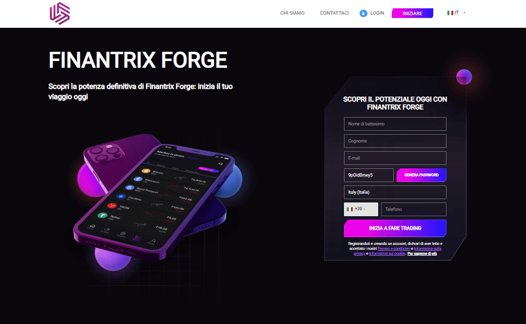 Finantrix Forge Recensioni 2025: Truffa o Funziona?