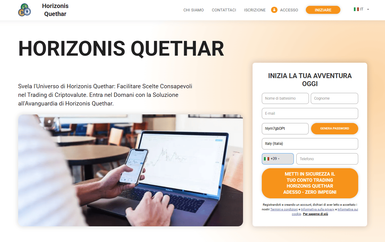 Horizonis Quethar Recensione 2025: Truffa o funziona?