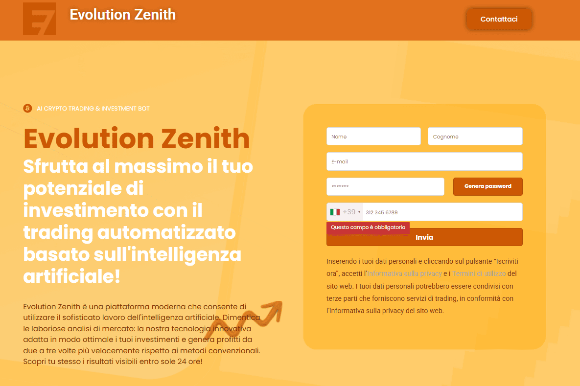 Evolution Zenith Recensione 2025: Truffa o funziona?