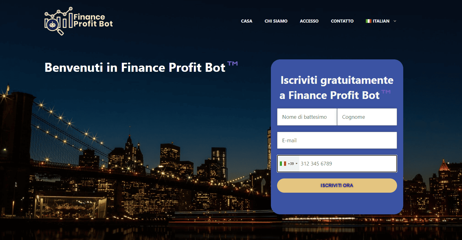 Finance Profit Bot Recensione 2025: Truffa o funziona?