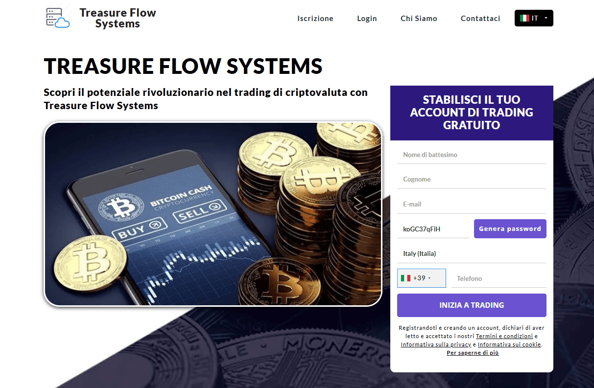 Treasure Flow Systems Recensione 2025: Truffa o funziona?