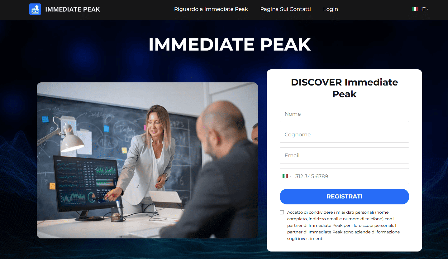 Immediate Peak Recensione 2025: Truffa o funziona?